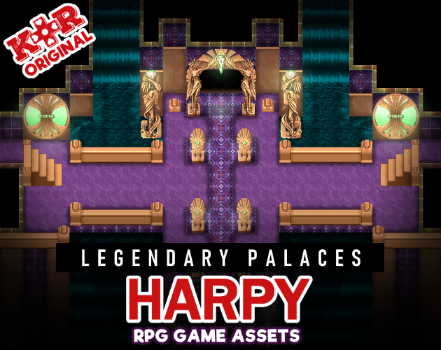 KR Legendary Palaces ~ Harpy Tileset for RPGs by Kokoro Reflections