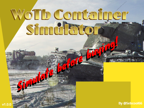 WoTB Container simulator by Sebcool66 Studio
