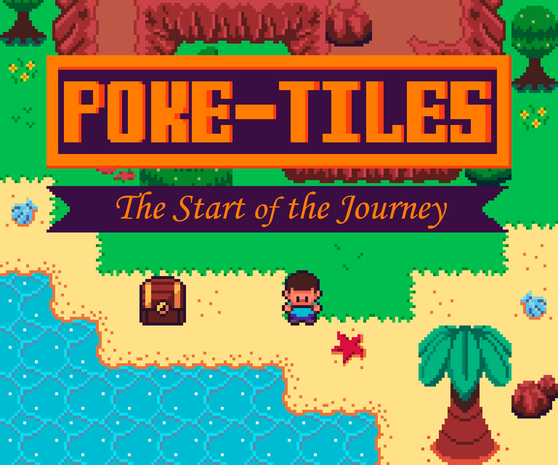 PokeTiles: The Start of the Journey | Top-Down PixelArt Tileset by ushcale