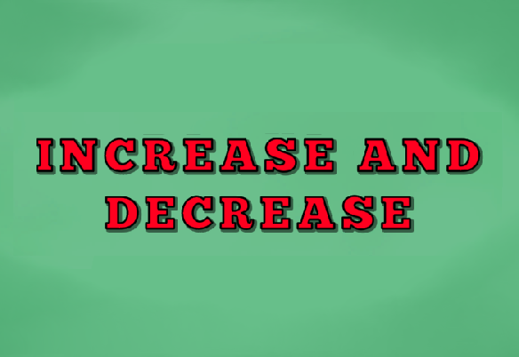 Increase and Decrease by Ice-finger