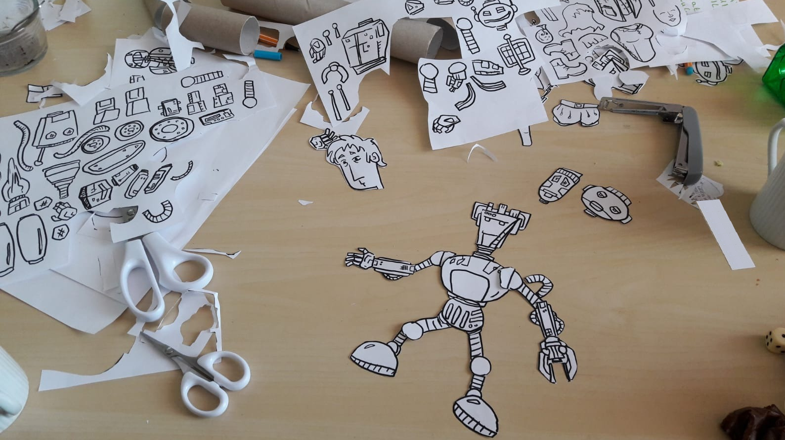 Body and Robot parts for different personas by Rubikow
