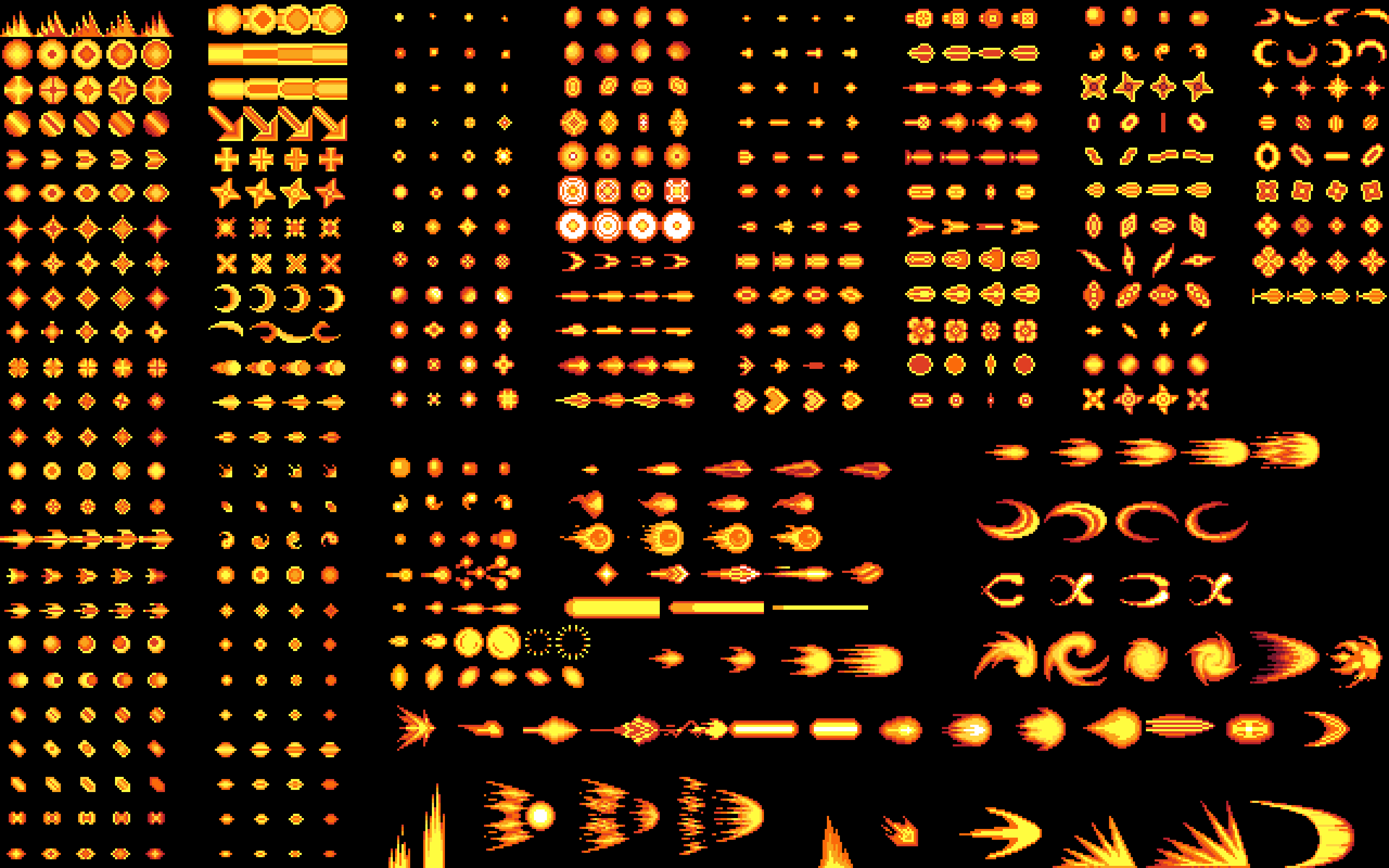 Fire Pixel Bullet 16x16 by BDragon1727