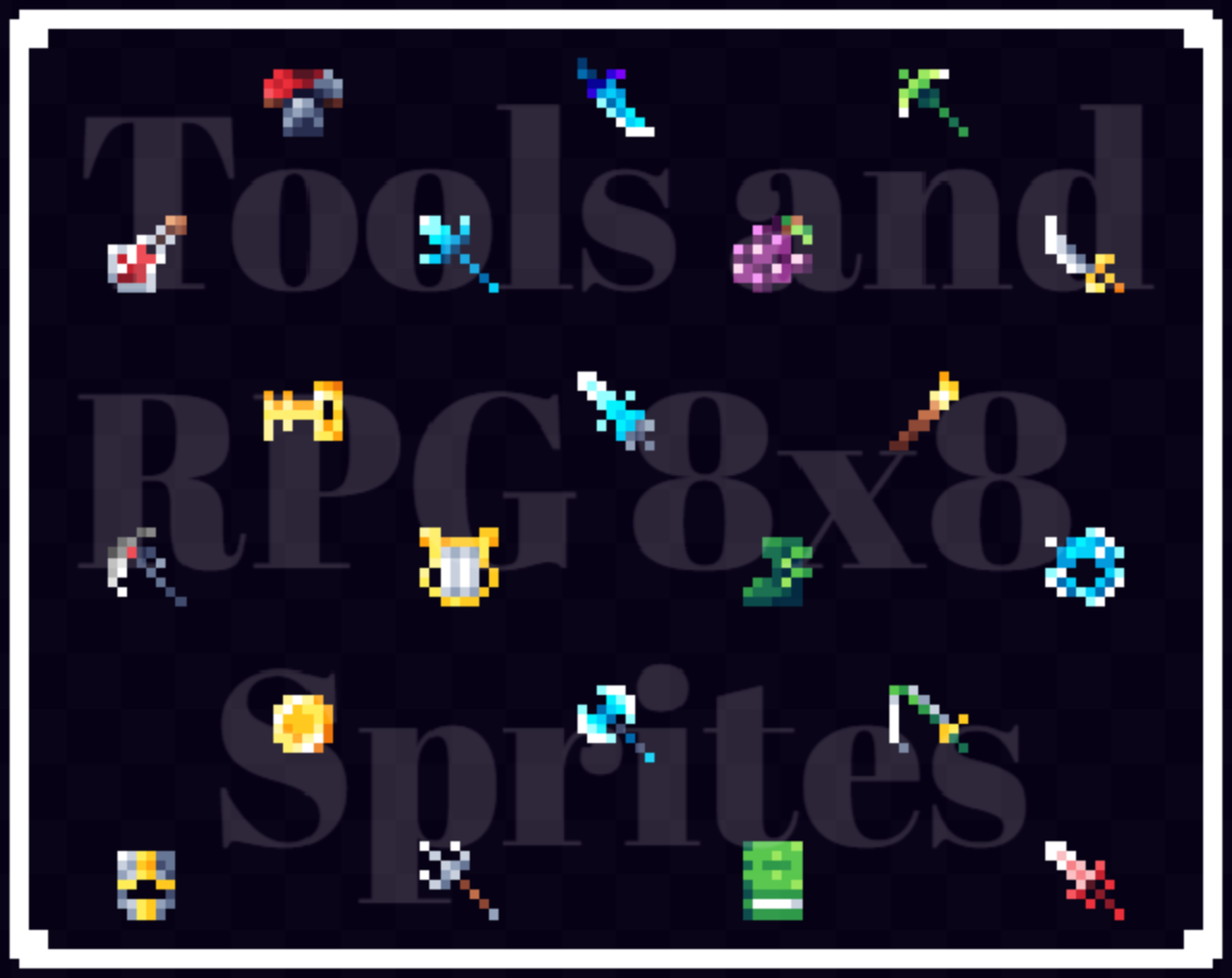 8x8 RPG sprite asset pack by Irmandito