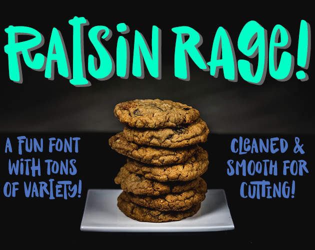 Raisin Rage font by Missy Meyer