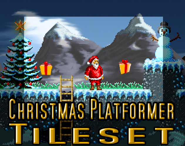 Christmas Platformer Tileset by JustEpyx