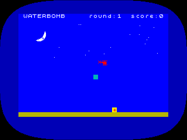 Waterbomb with the red firefighter helicopter (ZX Spectrum) by Alberto ...