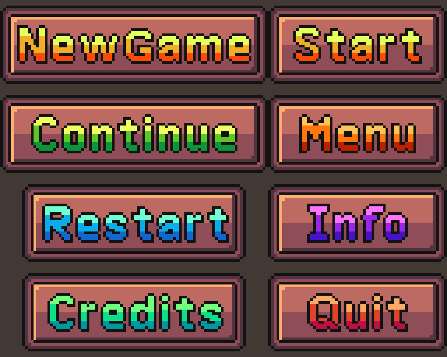 Platformer UI Buttons by BDragon1727