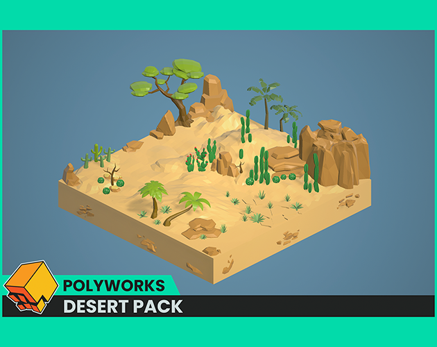 Low Poly Desert Pack - PolyWorks by Off Axis Studios