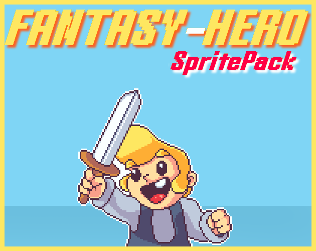 Fantasy Hero - Sprite Pack by Glaizer
