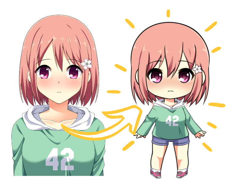 Female Character Chibi Sprite by dicortesia