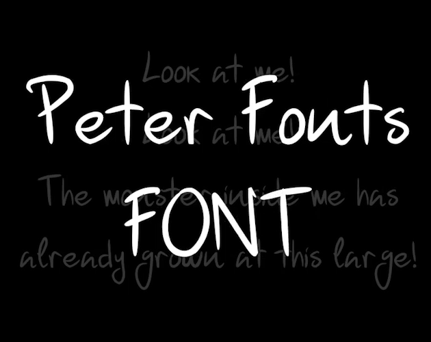 PeterFonts Font by Pedro Game Dev