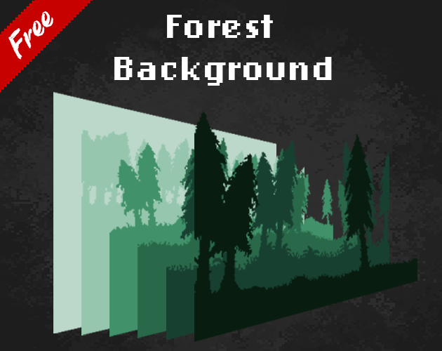Pine Forest Parallax Background by LazyTeaStudios