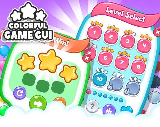 Colorful Game Gui by Renderman