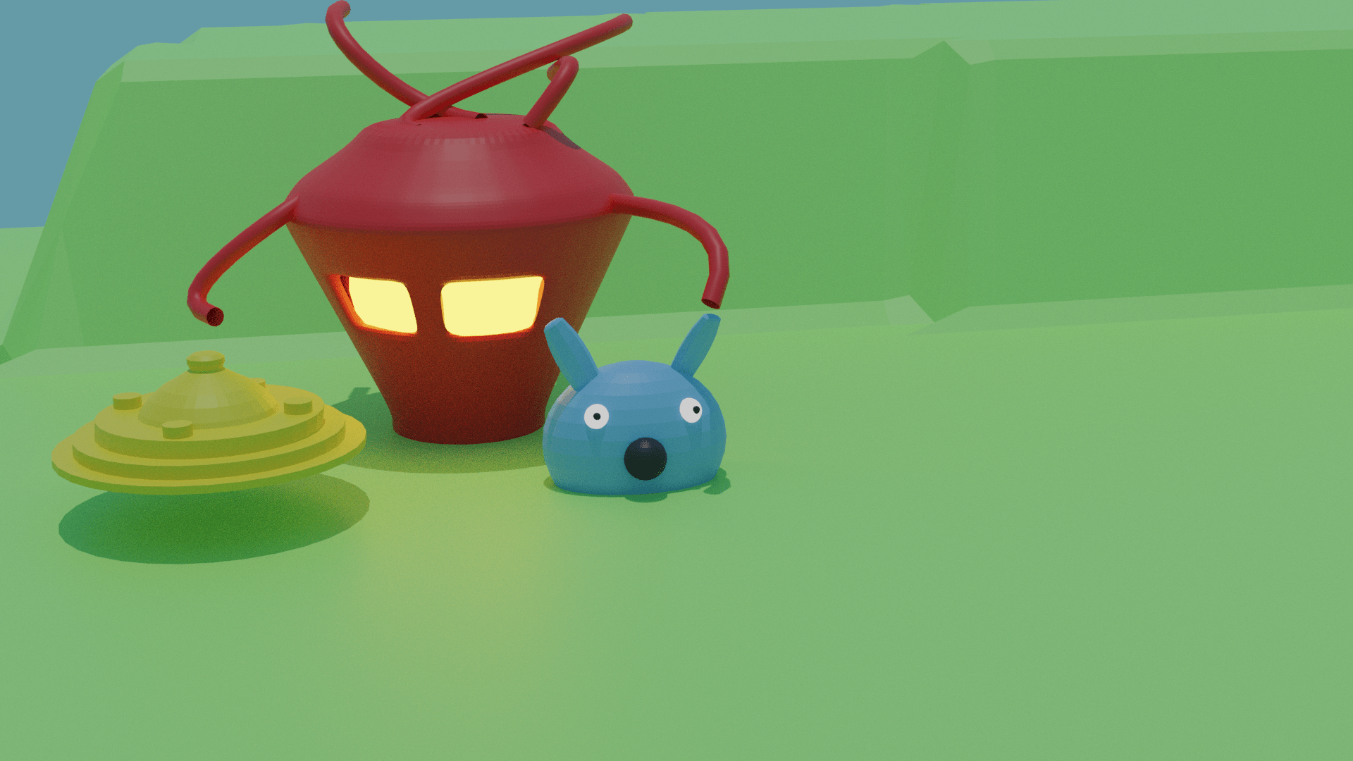 Rabbit Vs Aliens by Flash leopard