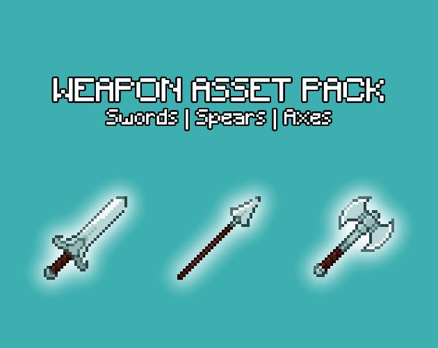 32x32 Fantasy Weapons Part 1 (Swords, Spears and Axes) by YohkGames