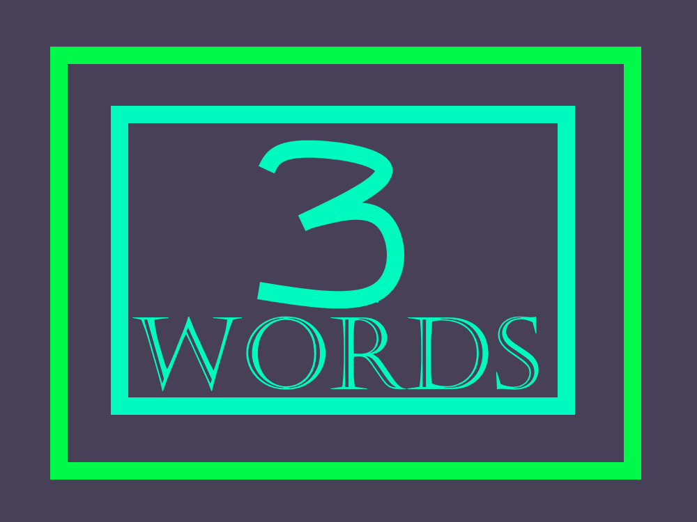 three word game jam - itch.io