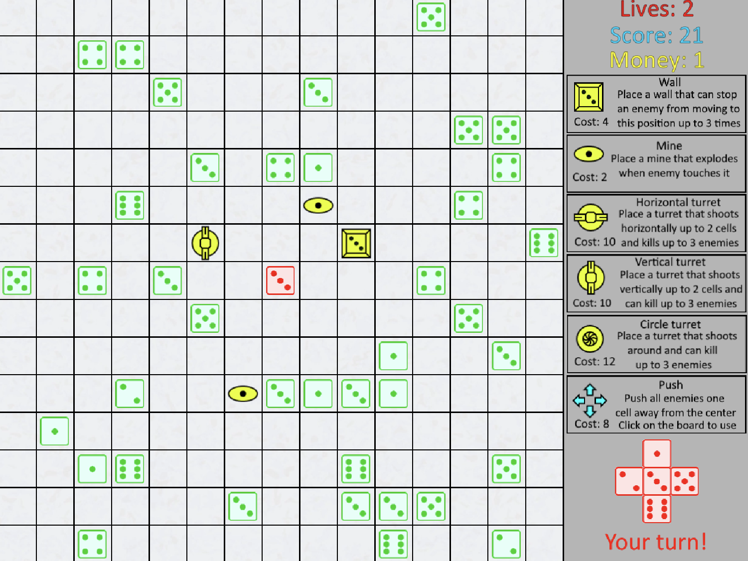 Dice Defense by timreizin, alpha_kotenok