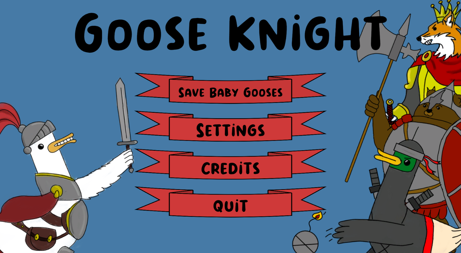 Goose Knight by Flying Butter Studio