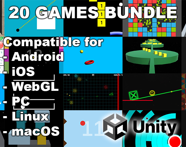 20 Trending Hypercasual Unity Games Bundle by NeonSpaceFighter