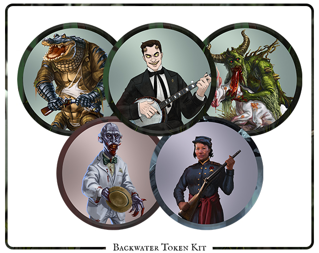 52 Tokens for Backwater: Southern Gothic Horror Tabletop Roleplaying by ...