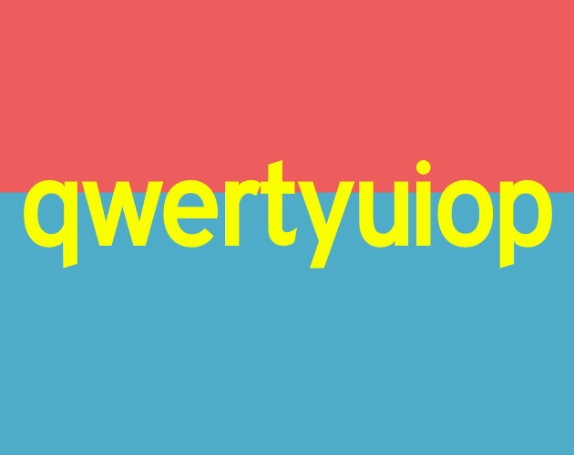 qwertyuiop by mhykah