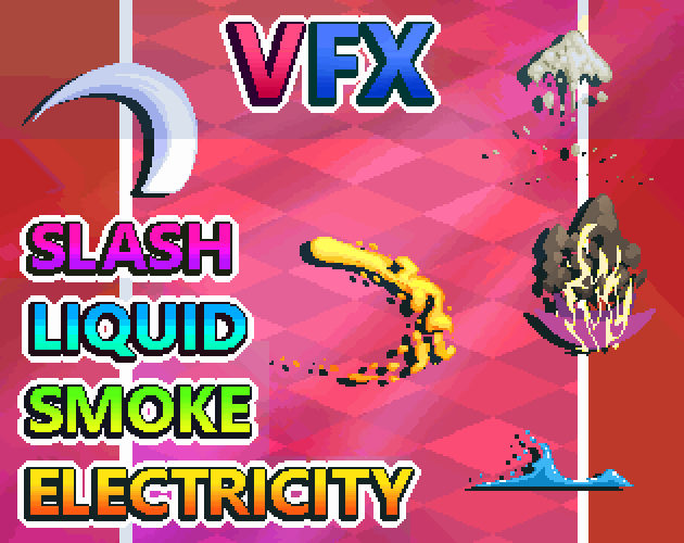 VFX COLLECTION - VOL 3 - Pixel Art Effects by kiddolink