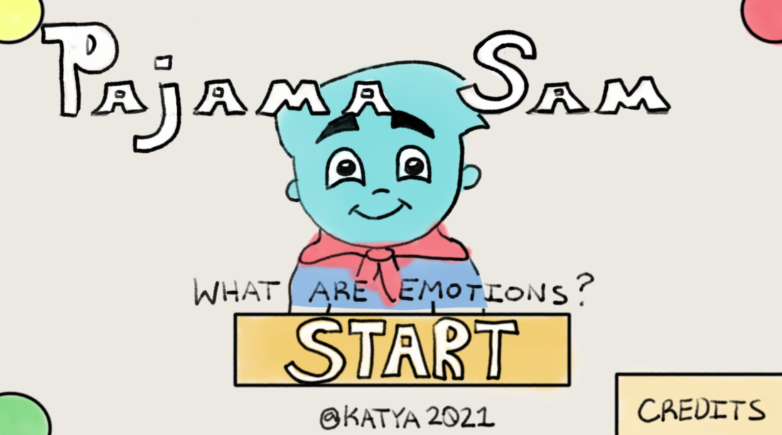 Pajama Sam - What Are Emotions? Demo by Katya Sievert