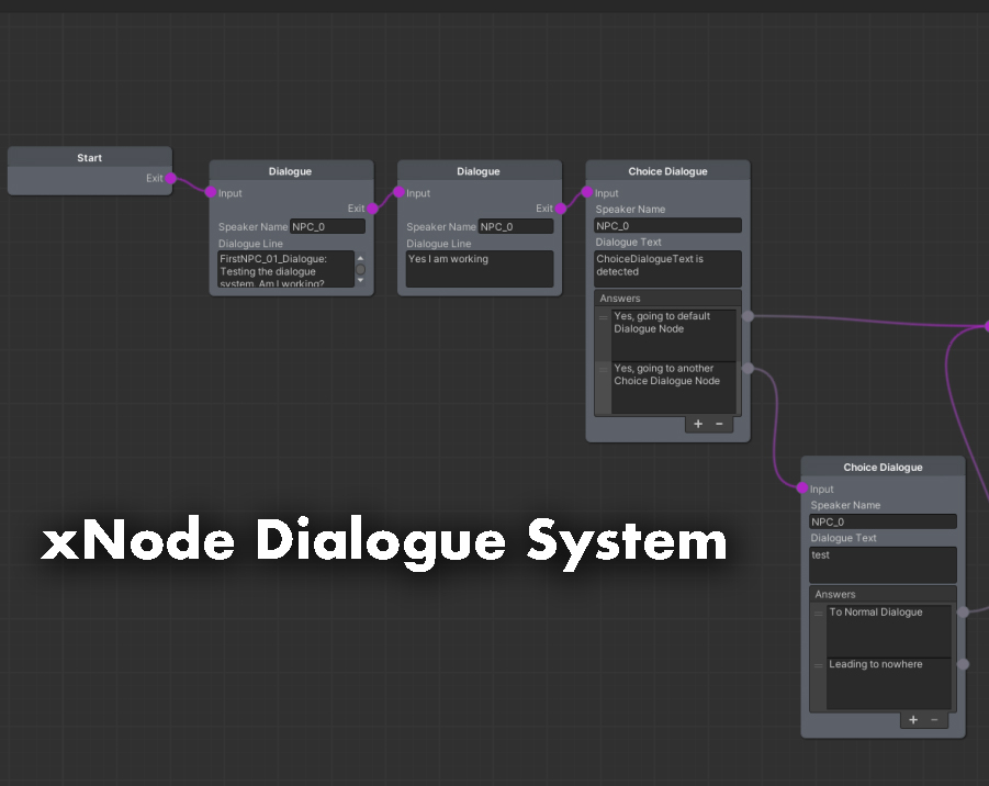 xNode Dialogue System by iamjcat
