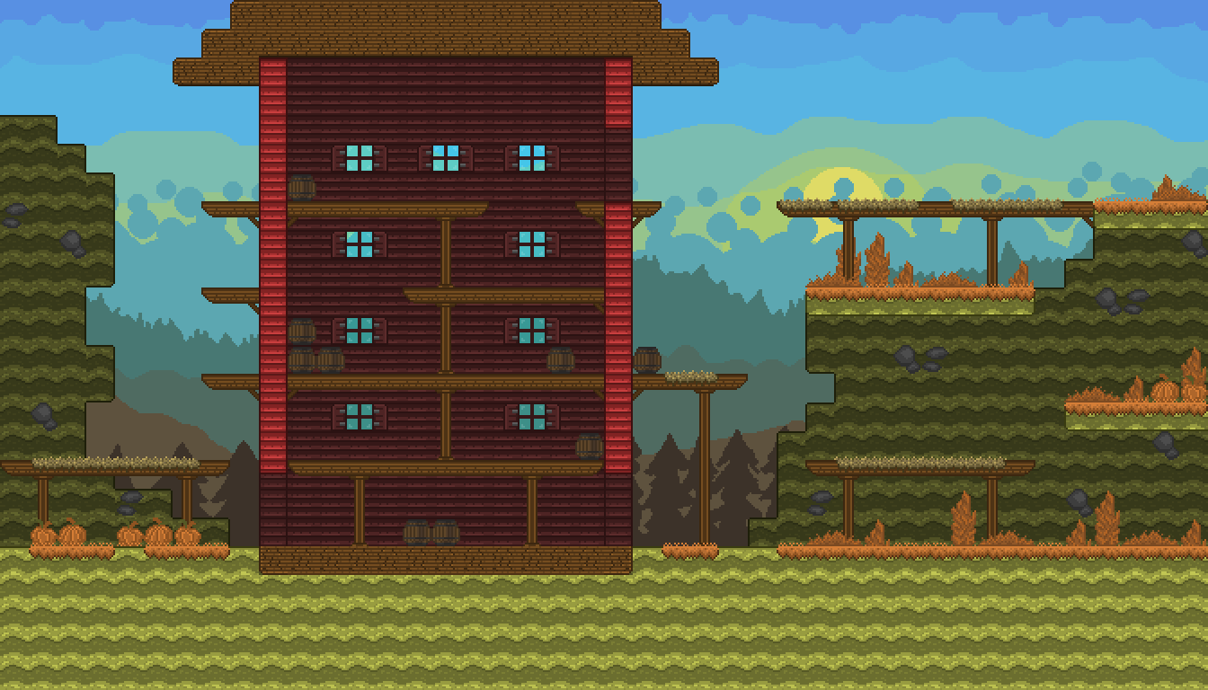 Tileset Fall - Platform Game by Virusystem