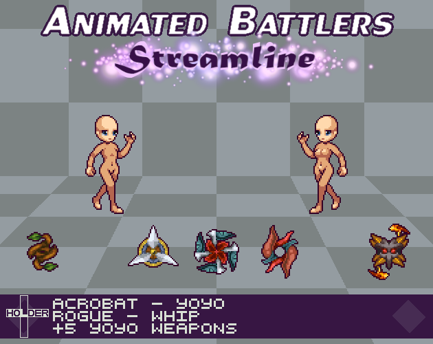 Holders Animated Battlers - Acrobat and Rogue Class Base by Holder