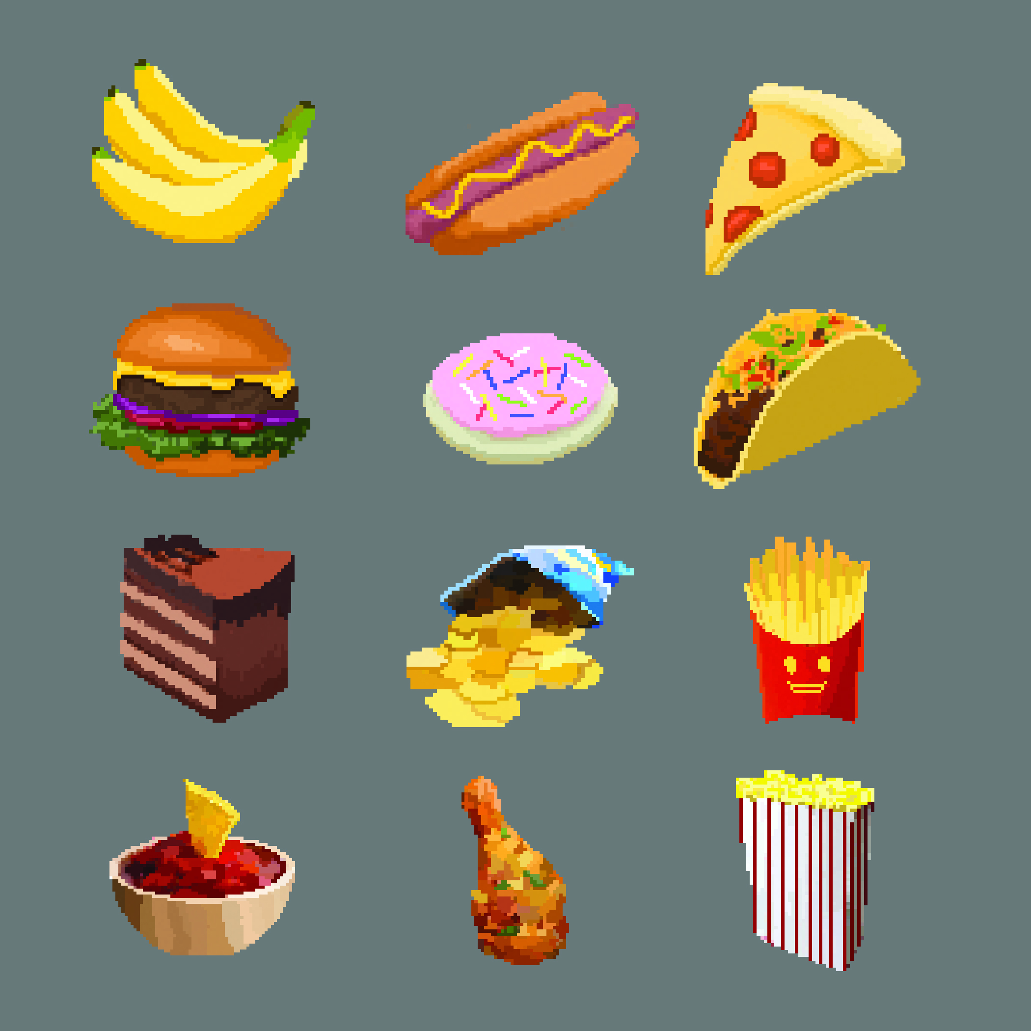 Pixel Food by croberch