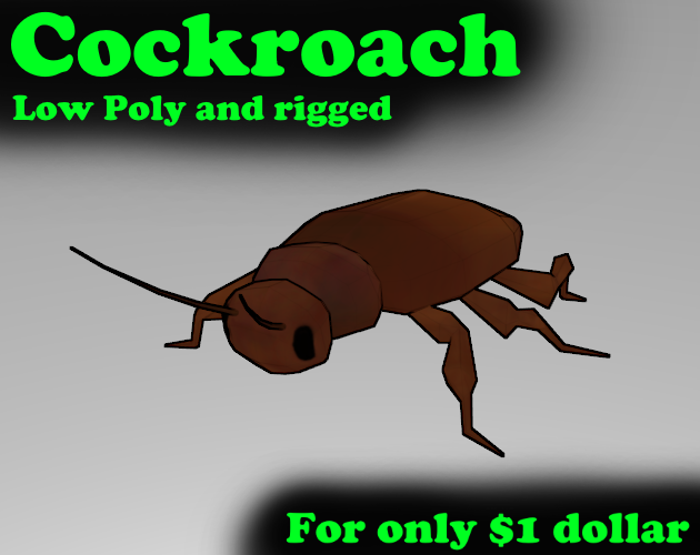 Cockroach Low Poly by Gabriel_Adriano