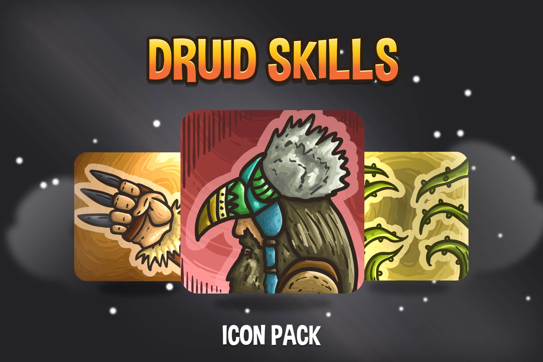 Druid Skills by Free Game Assets (GUI, Sprite, Tilesets)