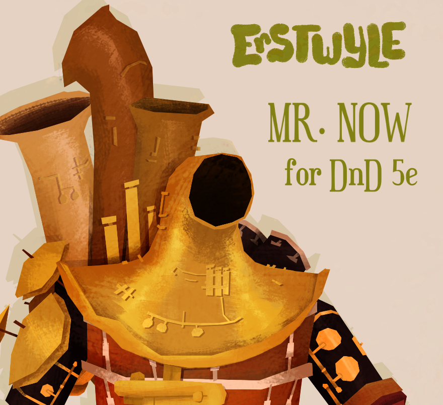 Mr. Now, a Jazz-Automaton for DnD 5e by Caleb Nelson
