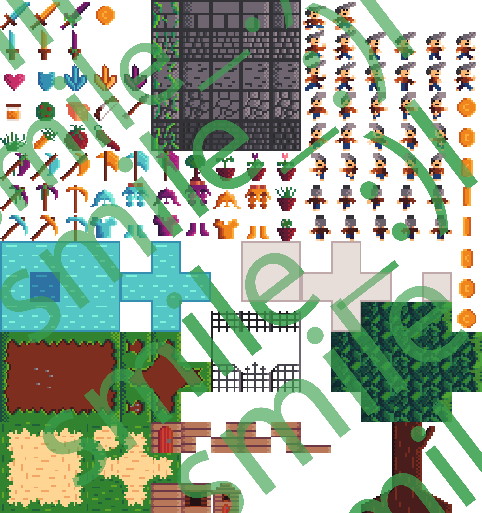 2d tileset for rpg and platformer game by smile_:)l