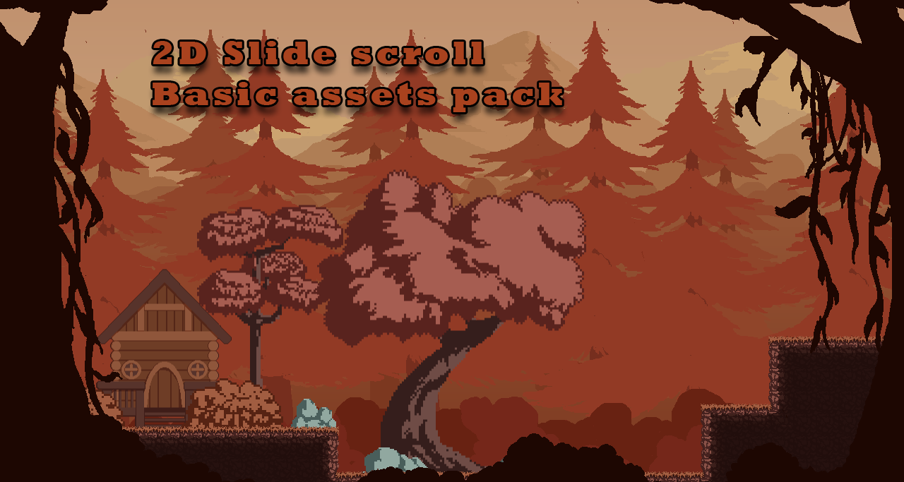 2D Slide scroll basic assets pack by pixprakash