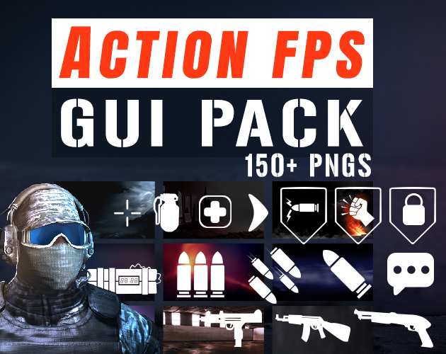 Action FPS Gui Pack by ICreatePixels