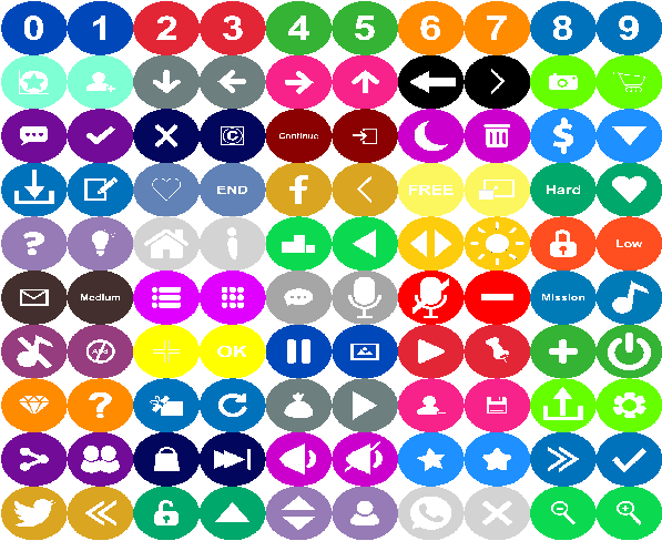 +10000 Buttons Icon by WhiteGuns