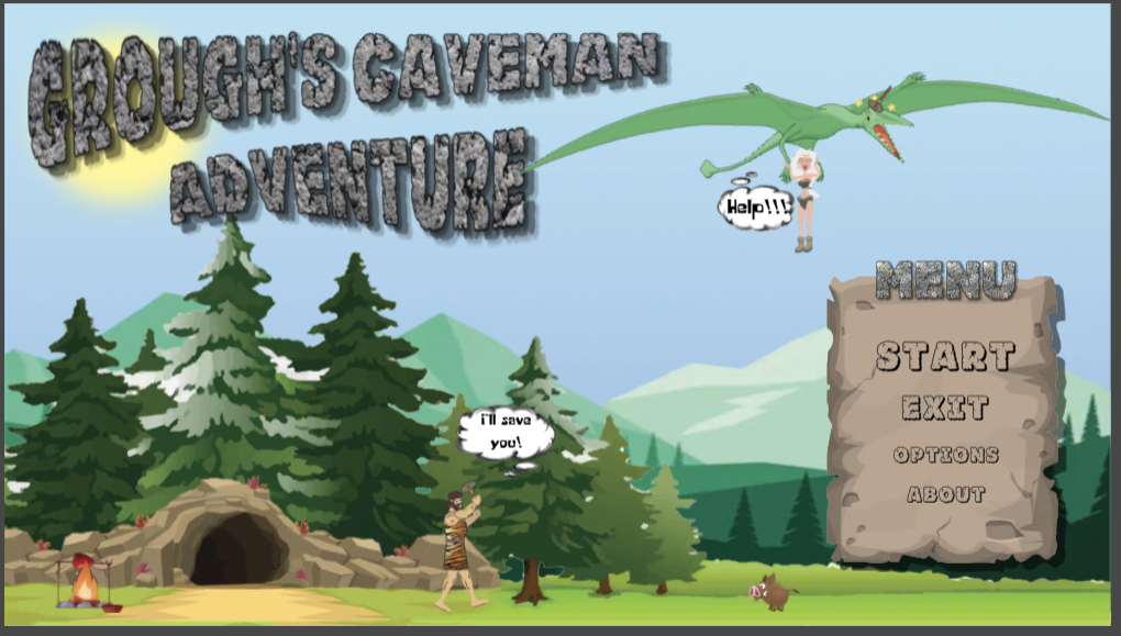 Grough's caveman adventure by RoDen