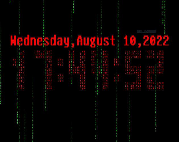 Hacker Clock by 物理雾里PhysicsInFog