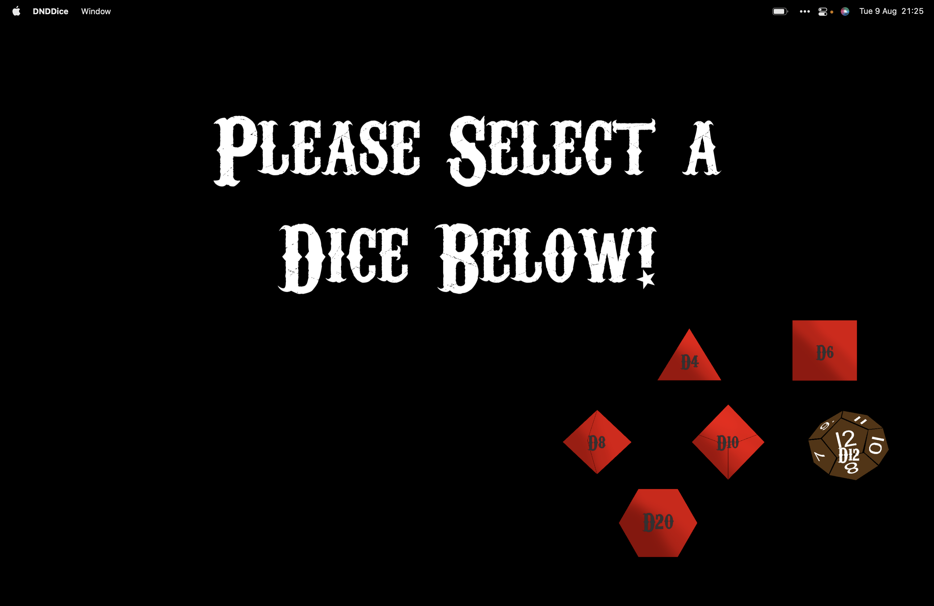 DnD Dice Picker [WebGL] by Jonathan Dexter Ogilvie - Games Designer