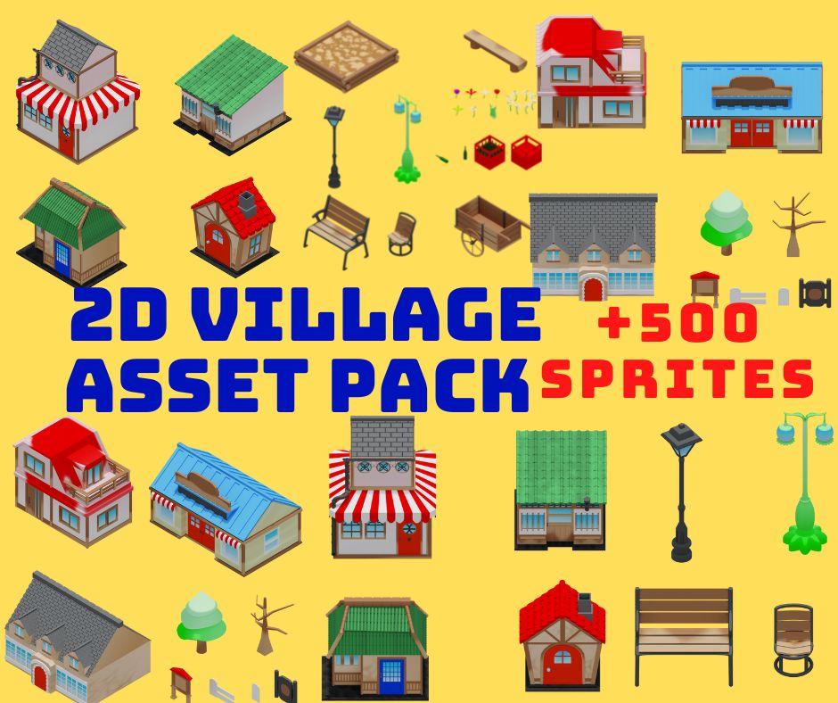 2D Village Asset Pack by styloo