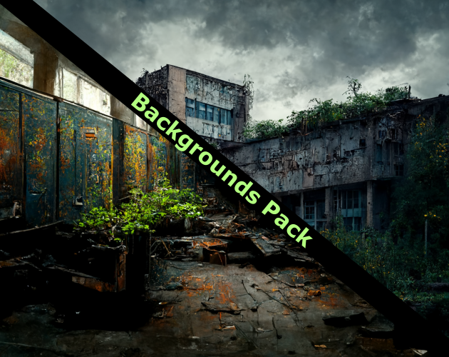 Abandoned School Backgrounds by FieraRyan