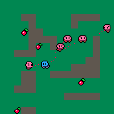 Devlog - Enemy AI for Top Down Pico-8 games by Prof. Patonildo