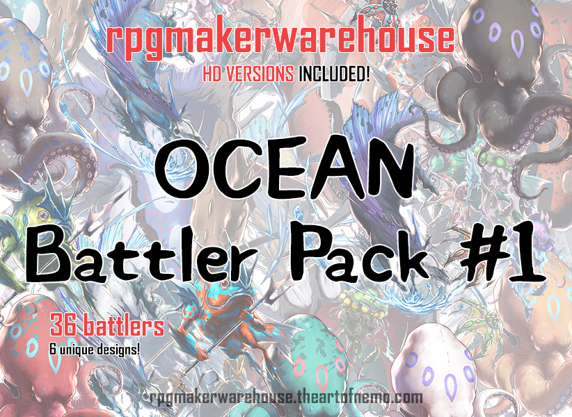 Ocean Battler Pack #1 for RPG Games by The Art Of Nemo