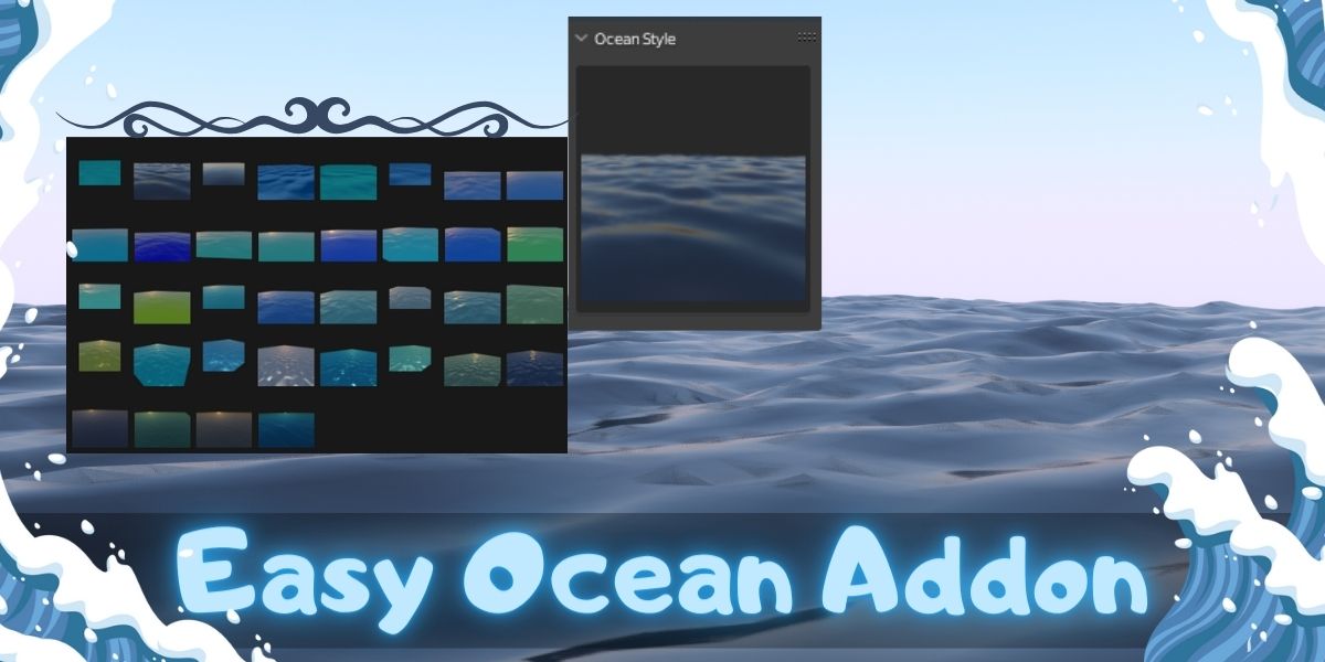Easy Ocean Blender Addon by CGCOOL
