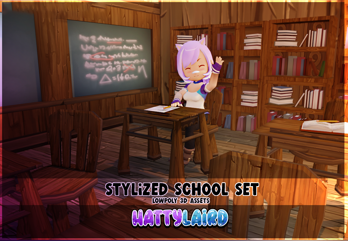 Stylized School Asset Pack by Hatty