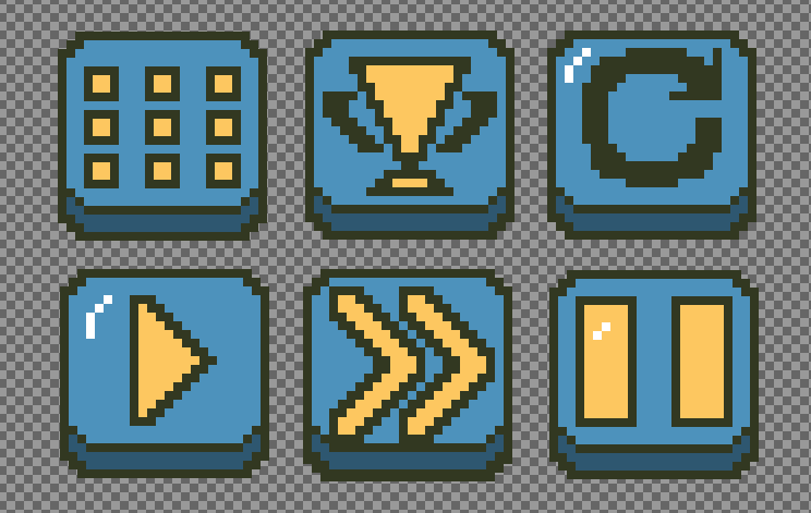 Pixel Buttons by namdinh