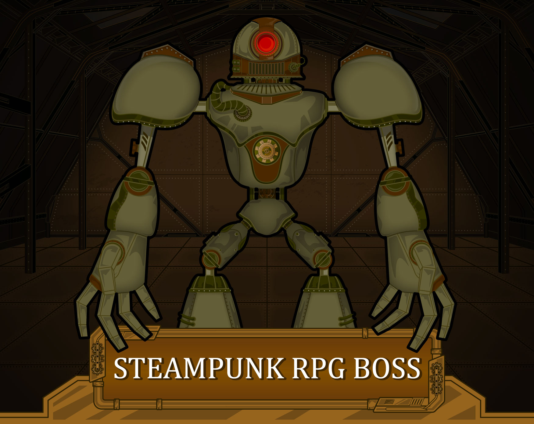 Steampunk RPG Boss by GabrielaTot