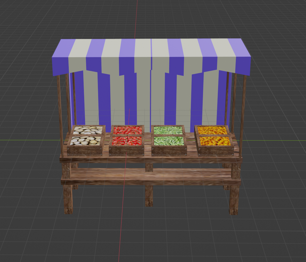 Vegetable Stall by ToastyCatStudios